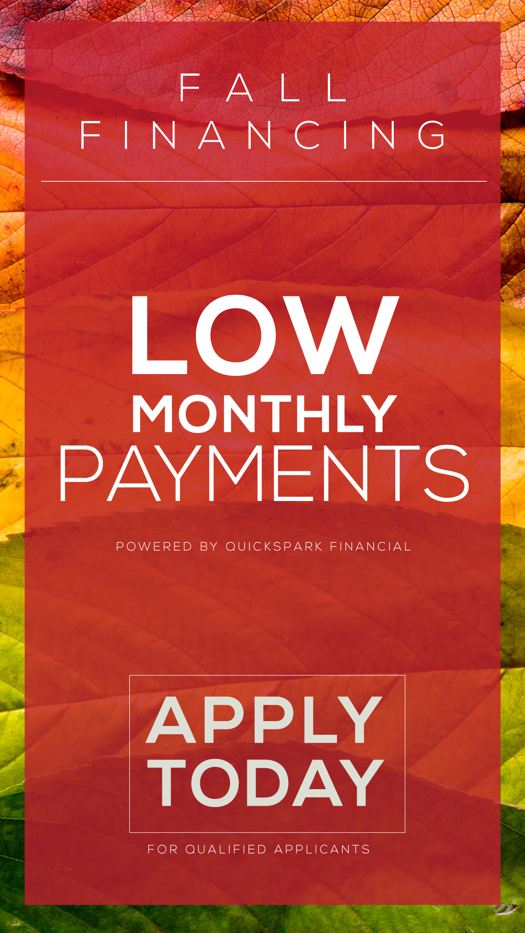 Fall Banners - Graphics Portal - QuickSpark Financial